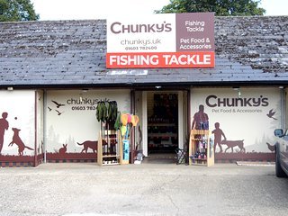 Fishing at Wherry and Albion Cottage, Wroxham, Norfolk