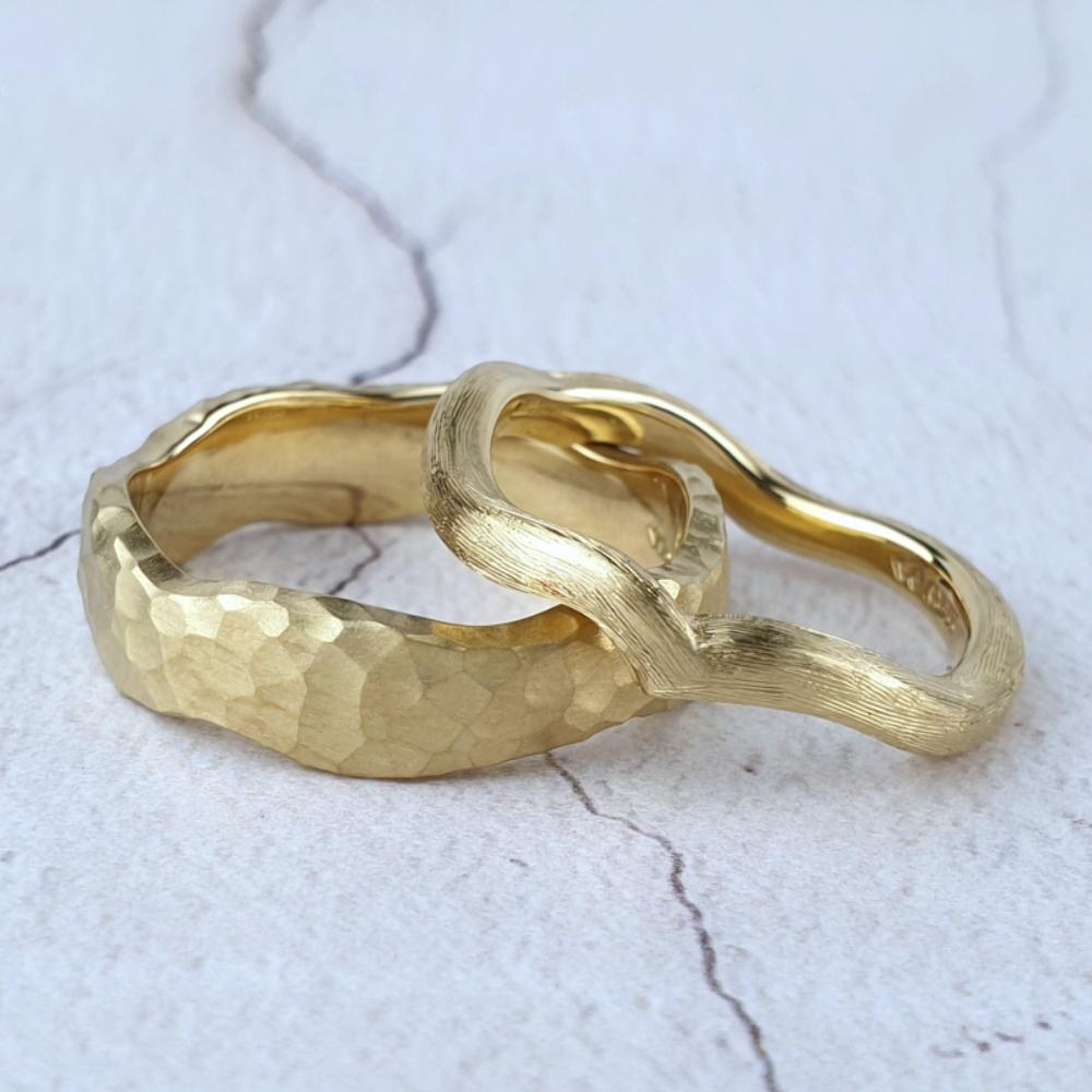 Organic Wedding Rings |Unique Wedding Bands Sussex