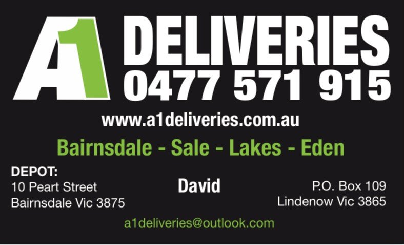 A1 Deliveries | Small Parcel Deliveries | Bairnsdale, VIC
