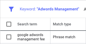 Google Ads Keyword Match Types