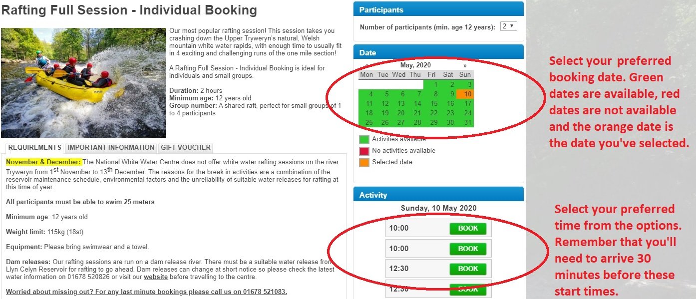 How to redeem your activity gift voucher...