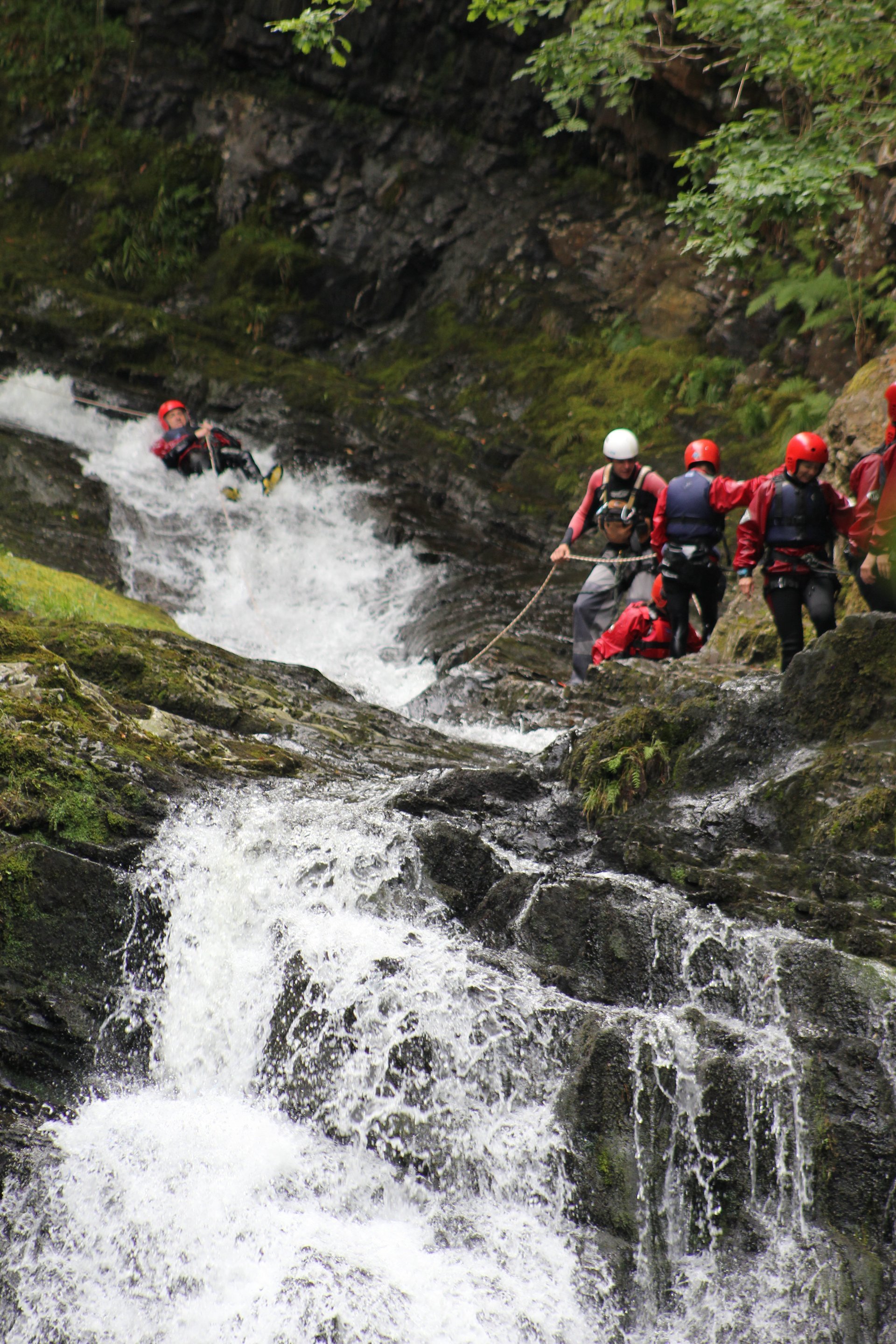 Canyoning Snowdonia North Wales - white water rapids adventure