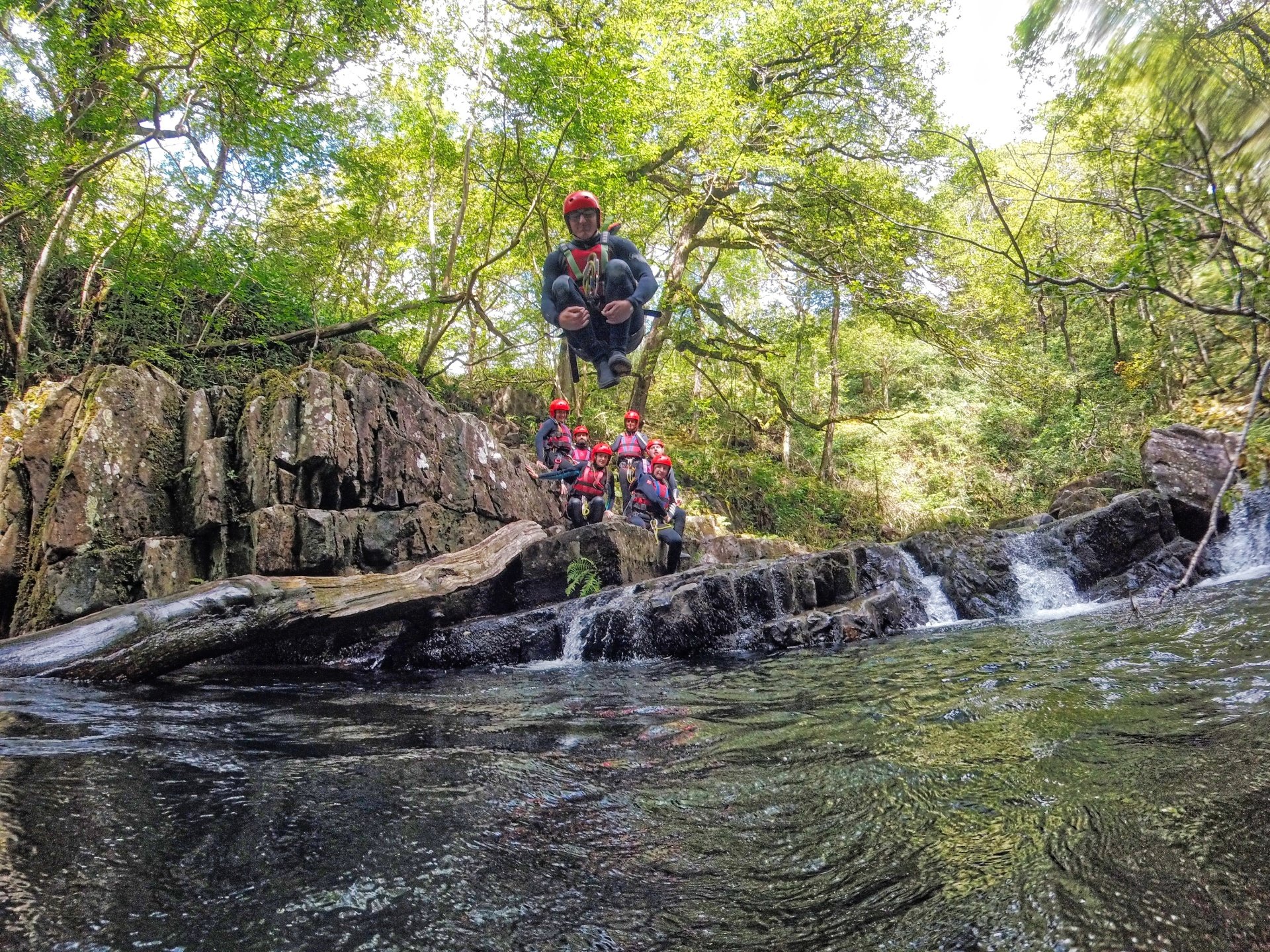 Canyoning Snowdonia North Wales - white water rapids adventure