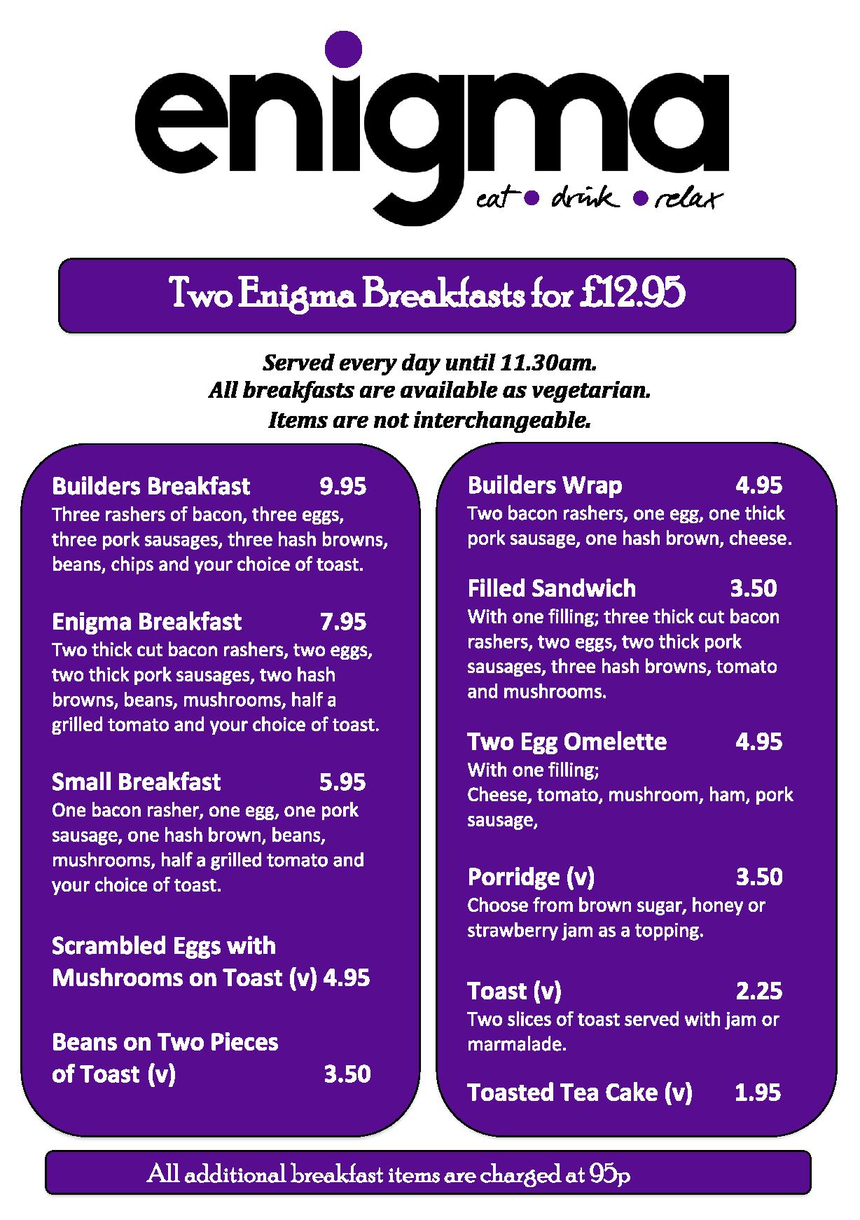 Enigma Cafe Bar Market Harbrorough