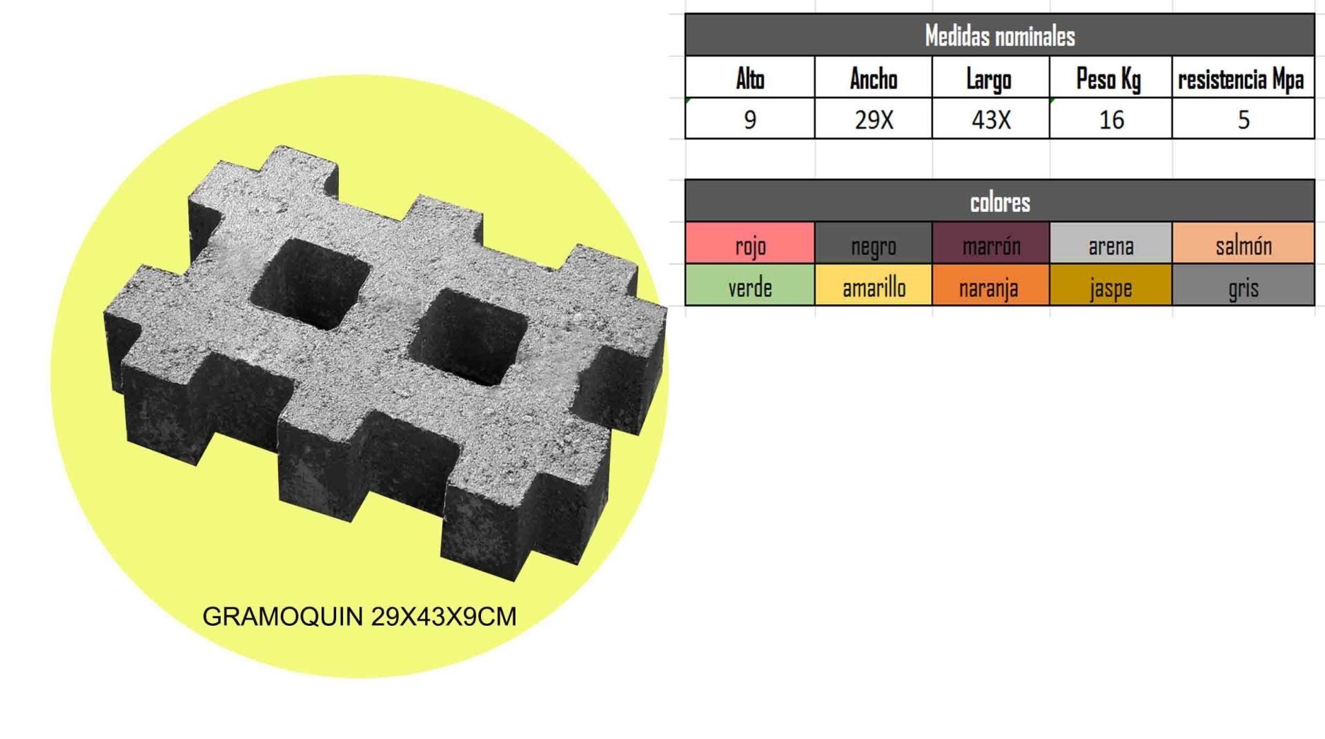 CONPRECOLOR - Adoquines de Concreto - Gramoquín