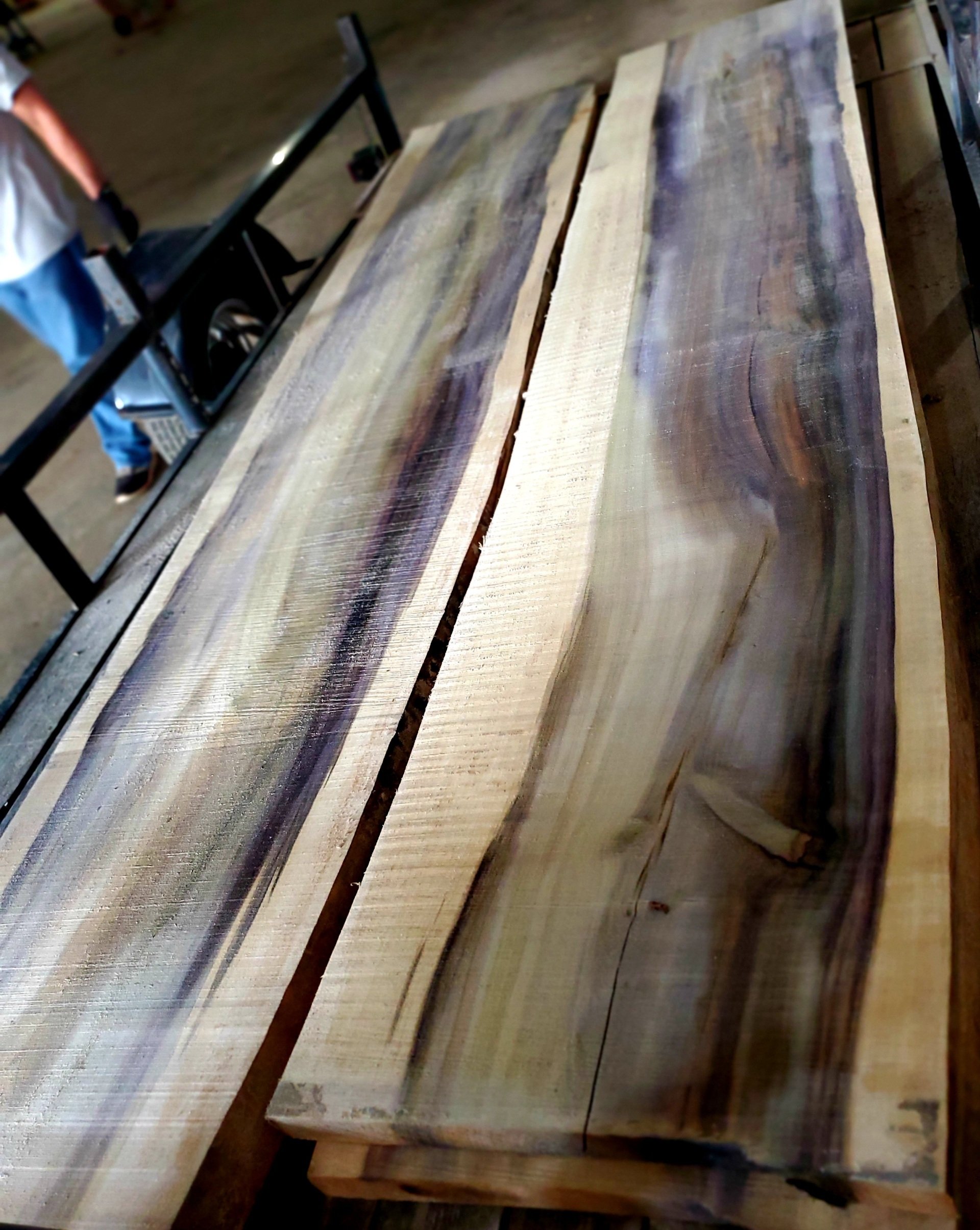 Rainbow Poplar Live Edge Slabs | Rustic Roots Reclaimed Monroe, GA