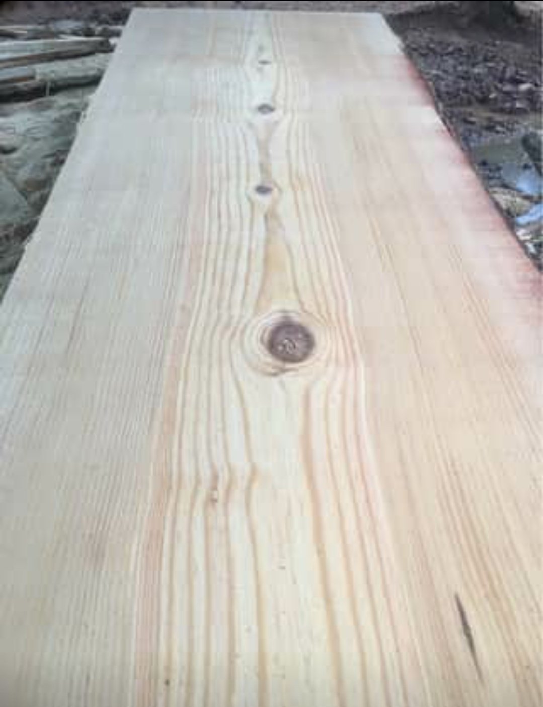 Large Heart of Pine Live Edge Slabs