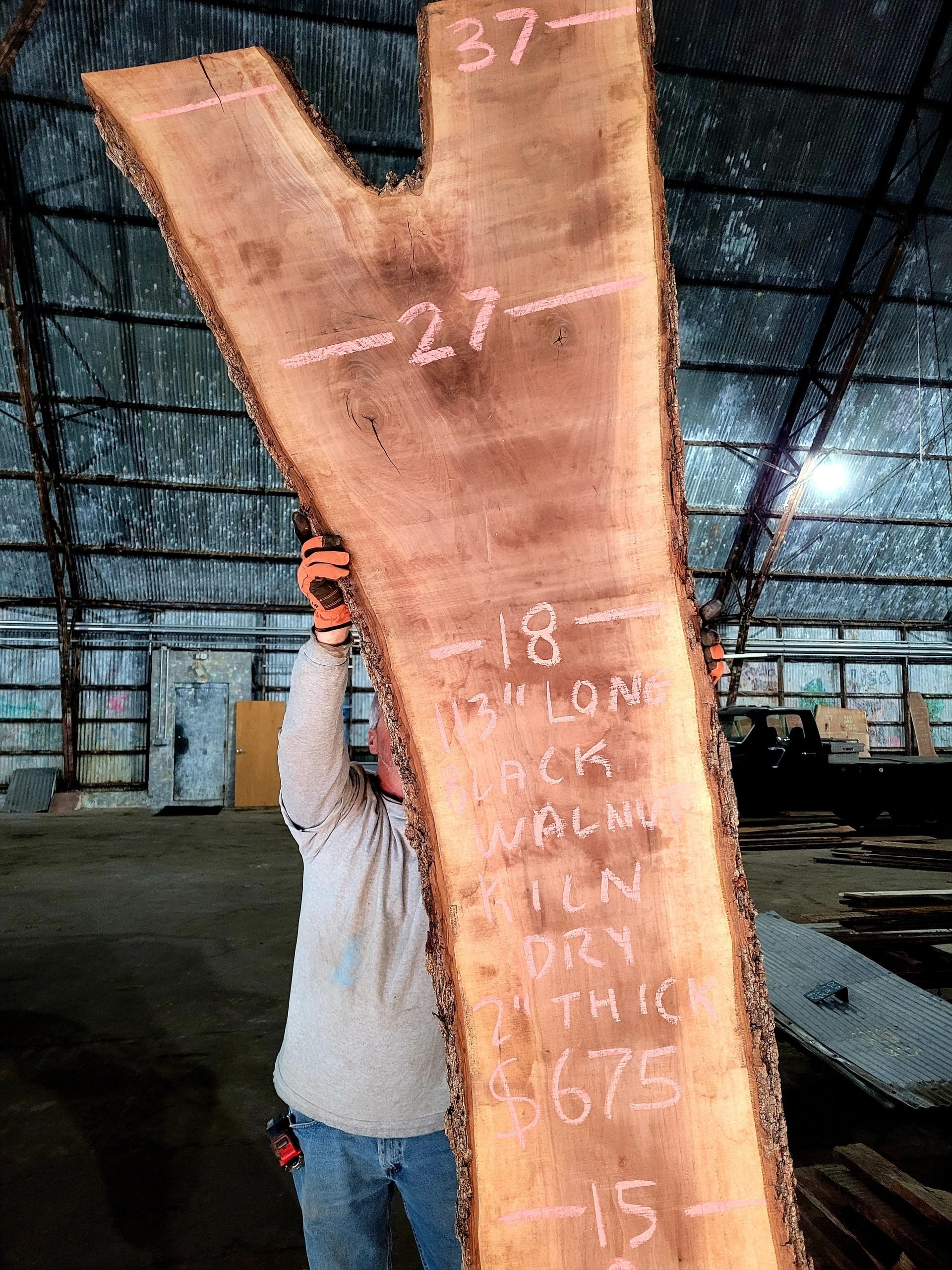 Black Walnut Live Edge Slabs | Rustic Roots Reclaimed Monroe, GA