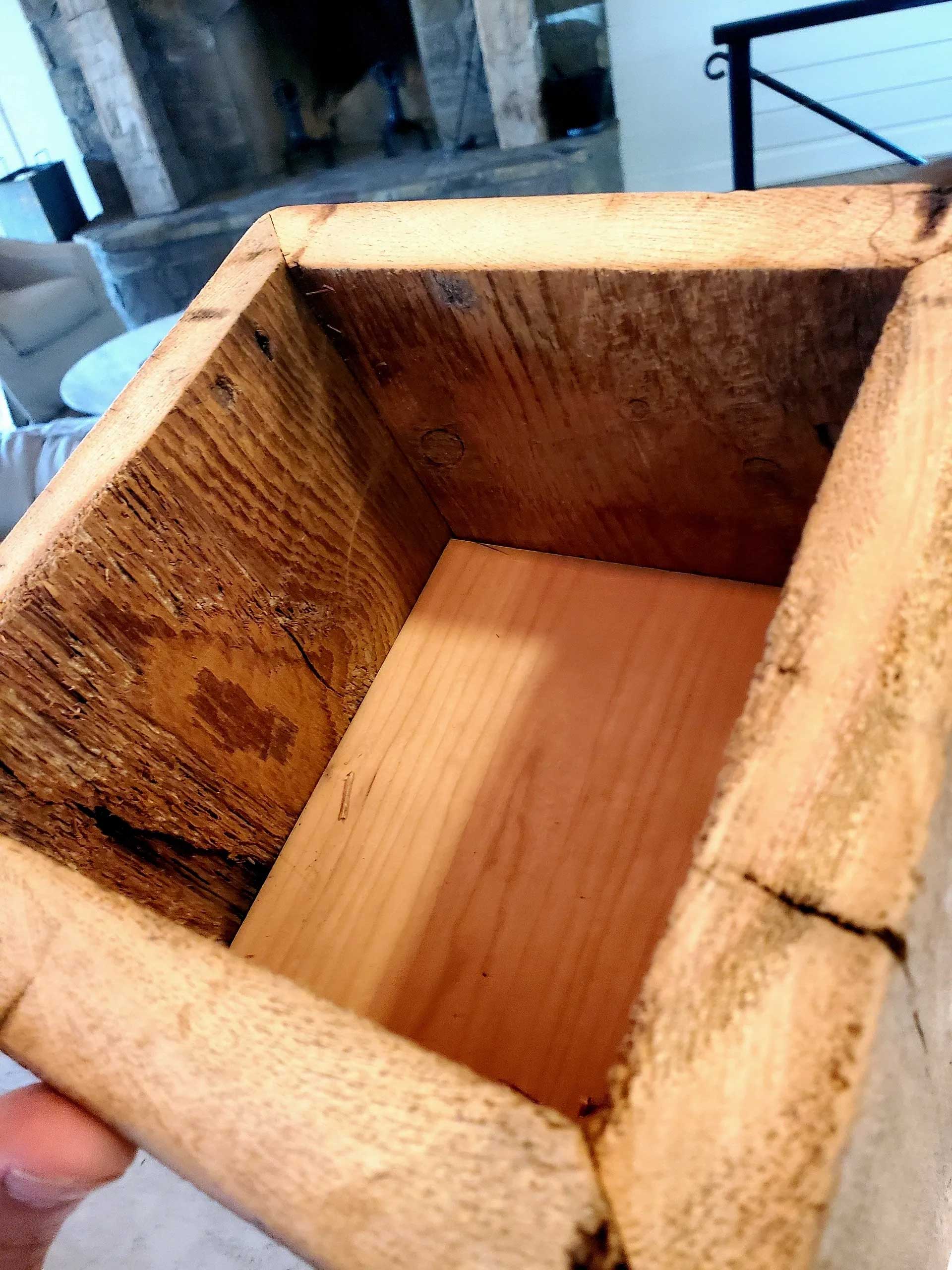 Custom Faux Box Beams | Rustic Reclaimed Wood