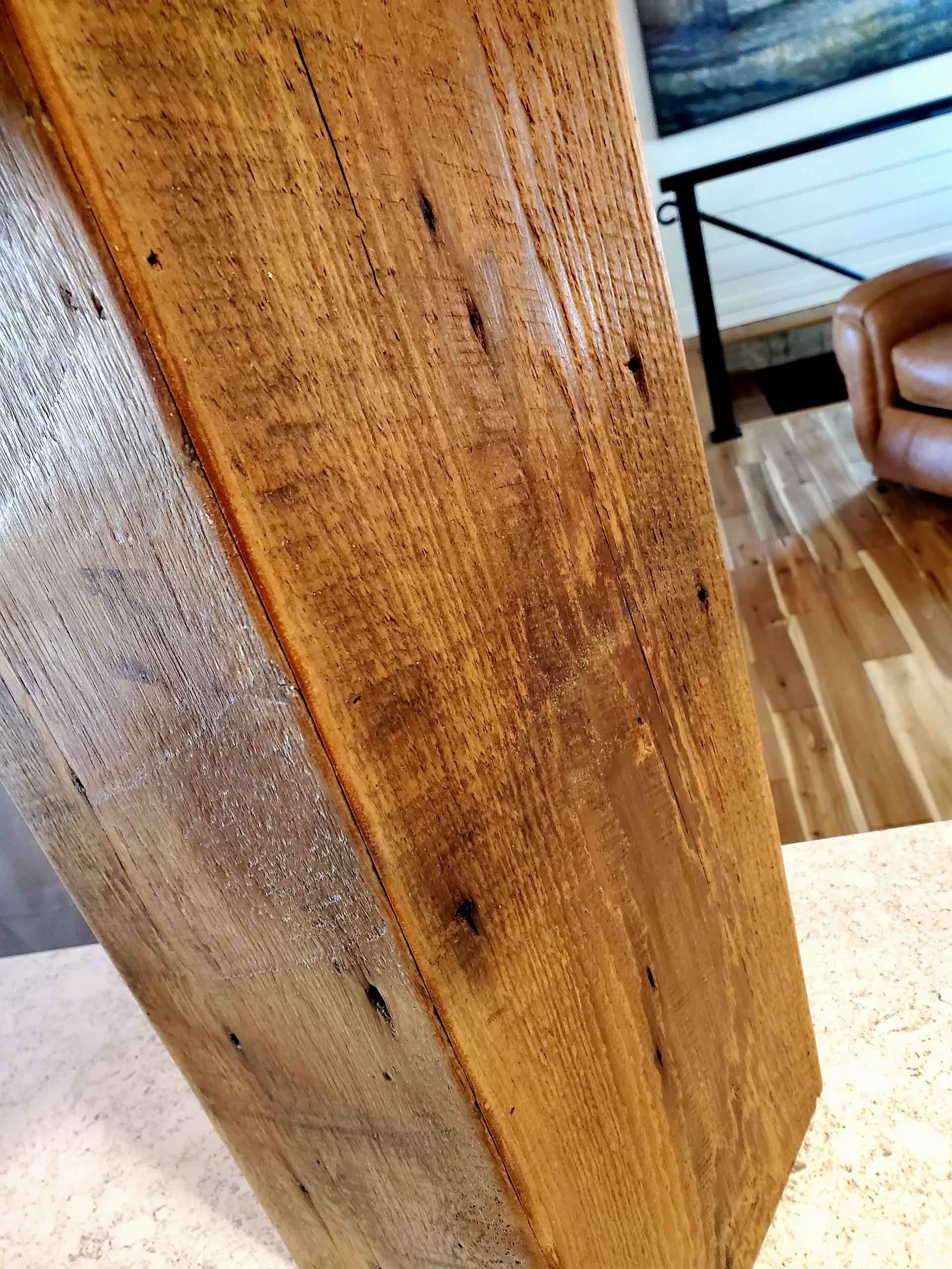 Custom Faux Box Beams | Rustic Reclaimed Wood