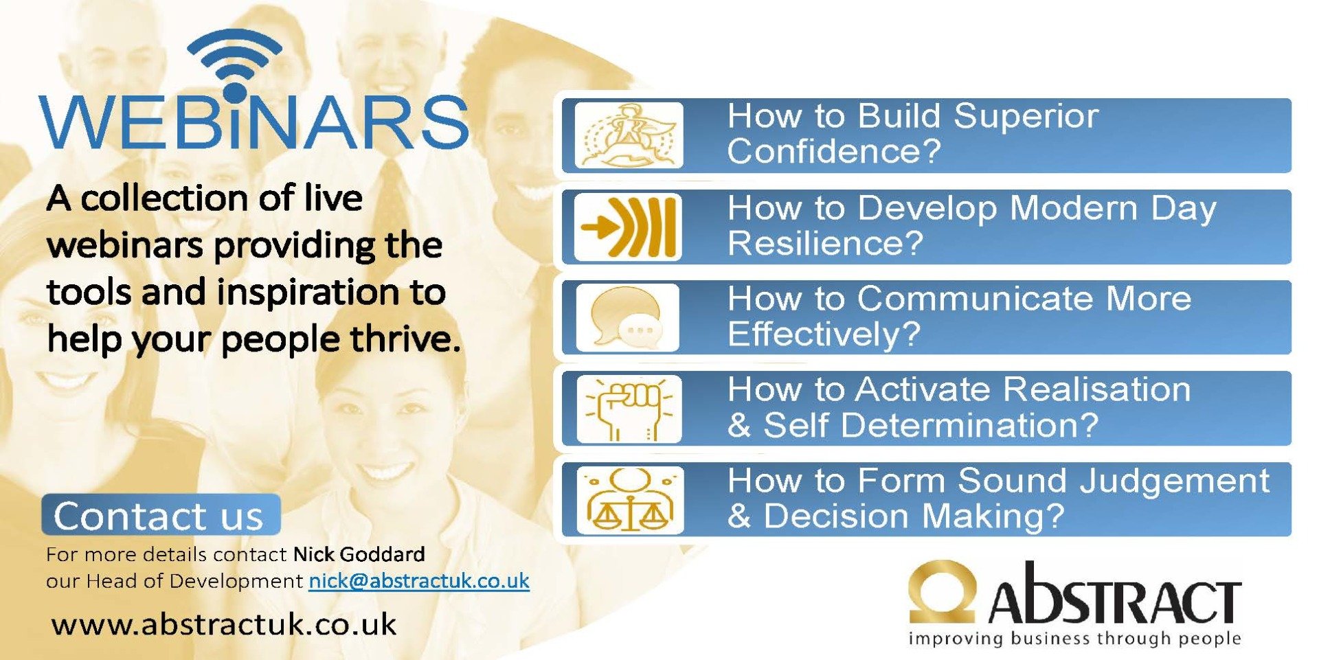 Our popular 2020 webinar series