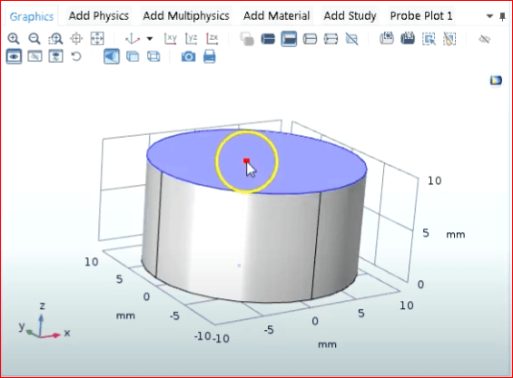 COMSOL Simulation of the Direct Piezoelectric Effect