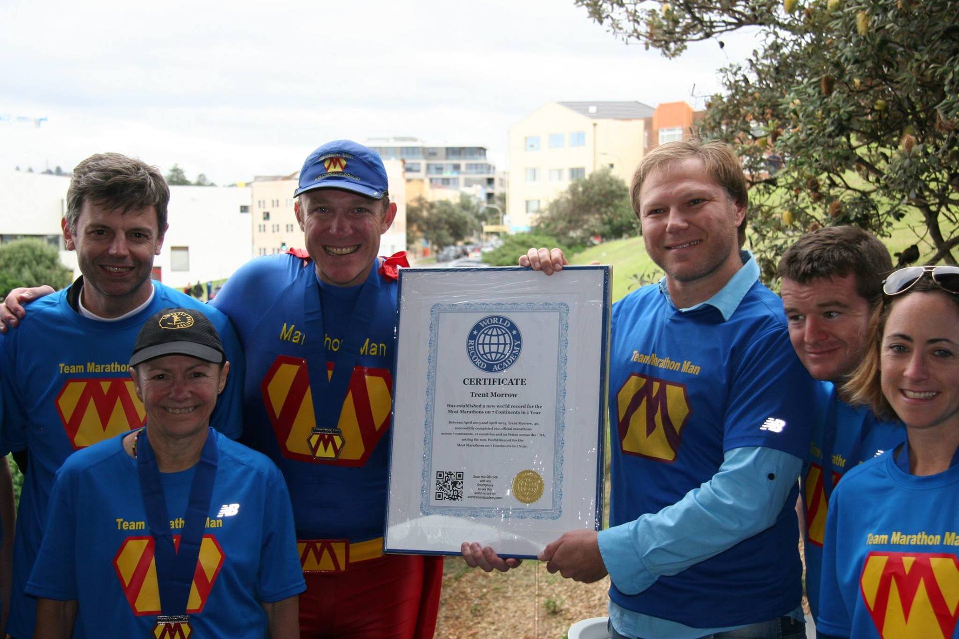 World Record Certificate from the World Record Academy