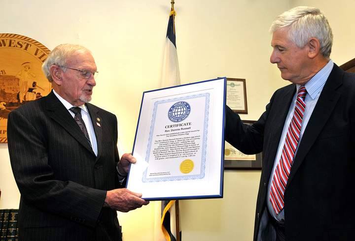 World Record Certificate from the World Record Academy