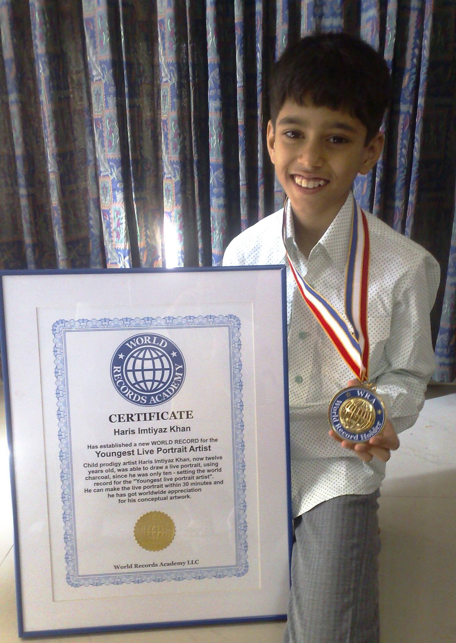 World Record Certificate from the World Record Academy