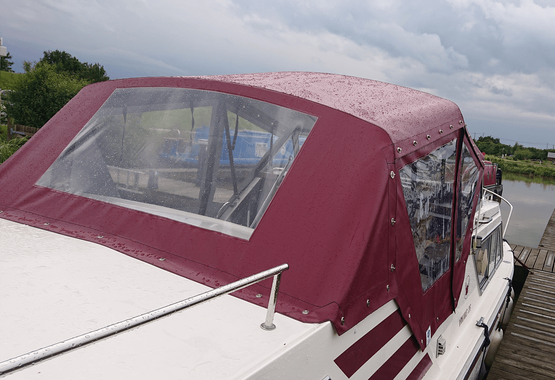 Fibreglass cruiser canopies | Covert Boat Covers