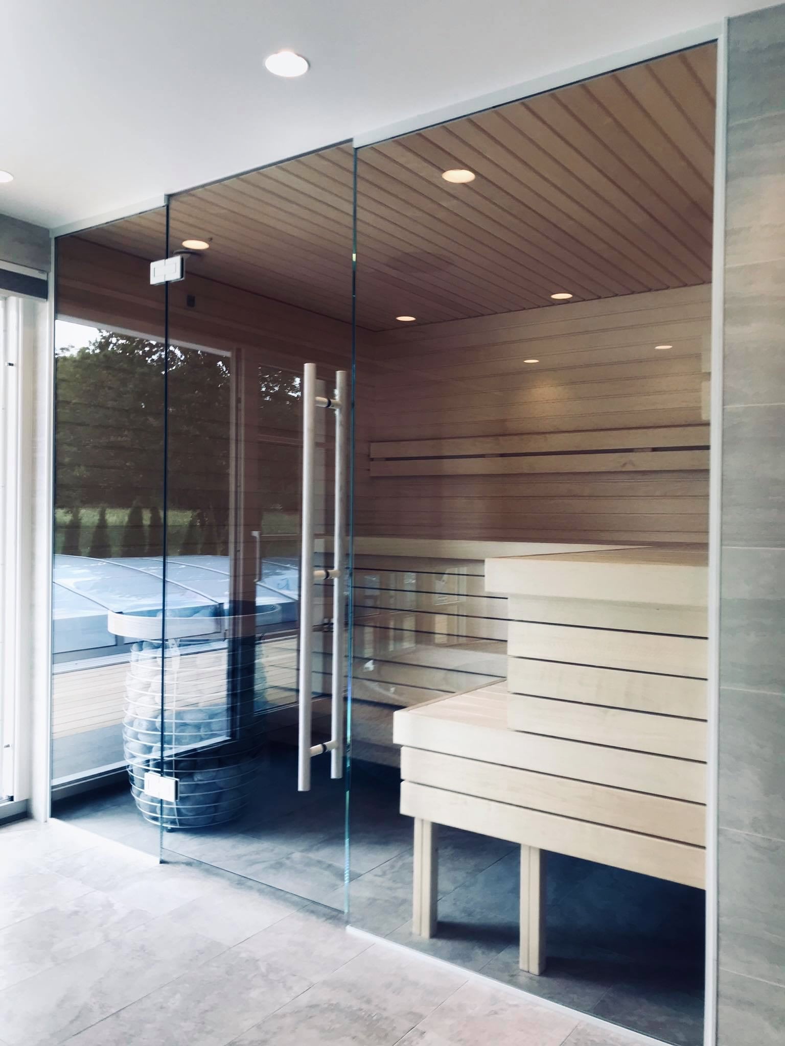 Saunaklaasid I klaasseinad ja uksed sauna | GLASSWORKS