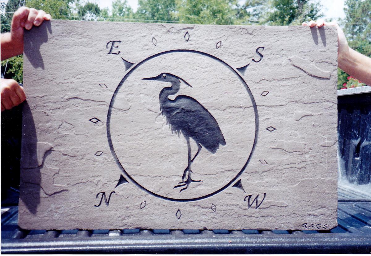 Sandblasted Stones | RAGS Signs & Graphics | Wilmington, NC