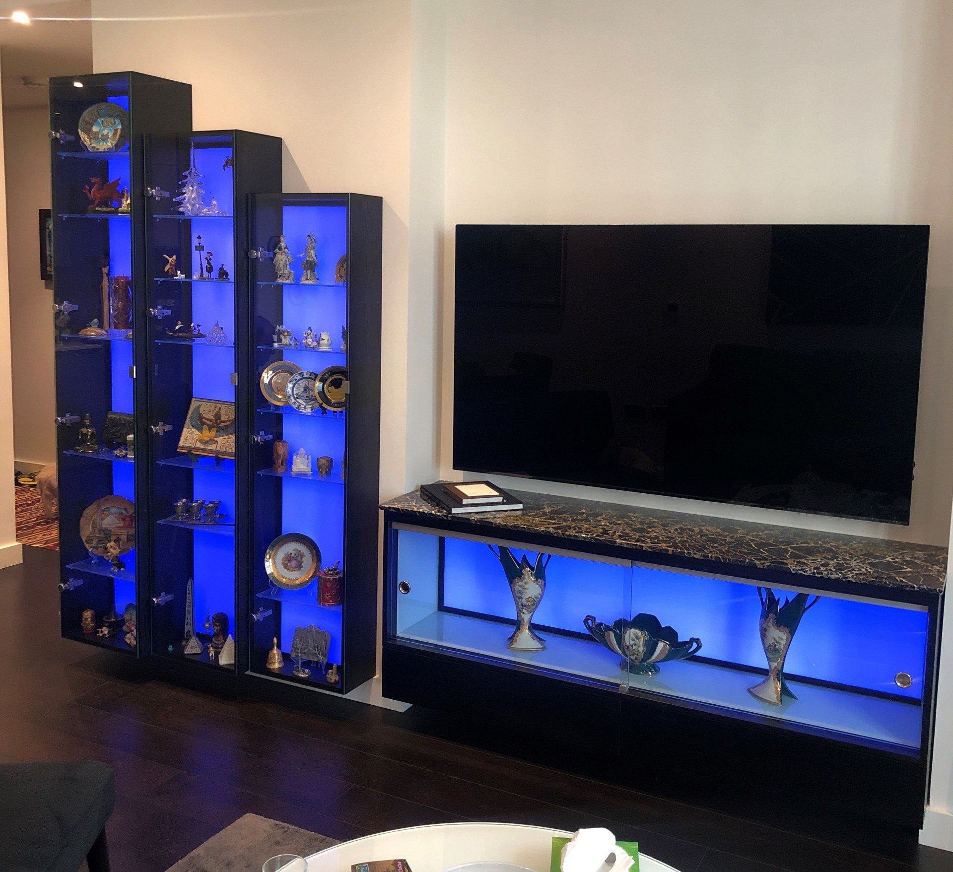 Backlit Display Cabinets | J Mansfield Ltd