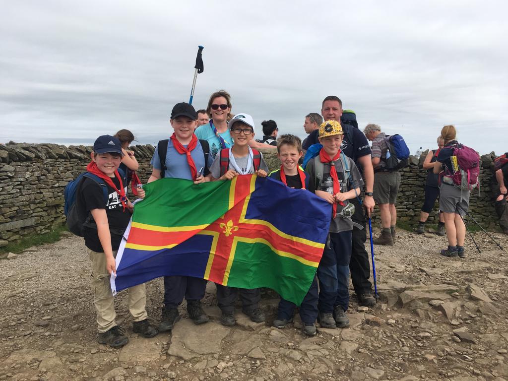 2nd Louth and Manby Scouts take on the Yorkshire 3 Peaks, June 2019