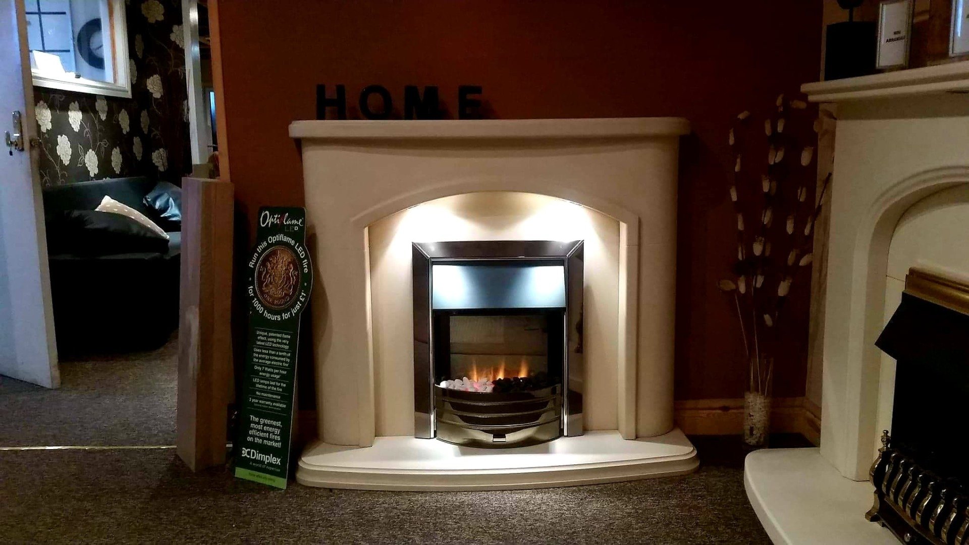 Trusted fireplace showroom at Acorn Fireplaces Ltd