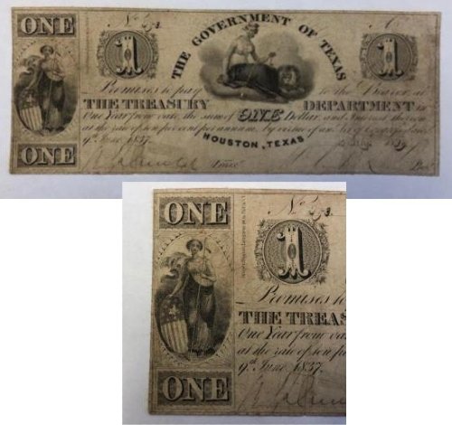 Republic of Texas Rare Currency and Documents | Texana History