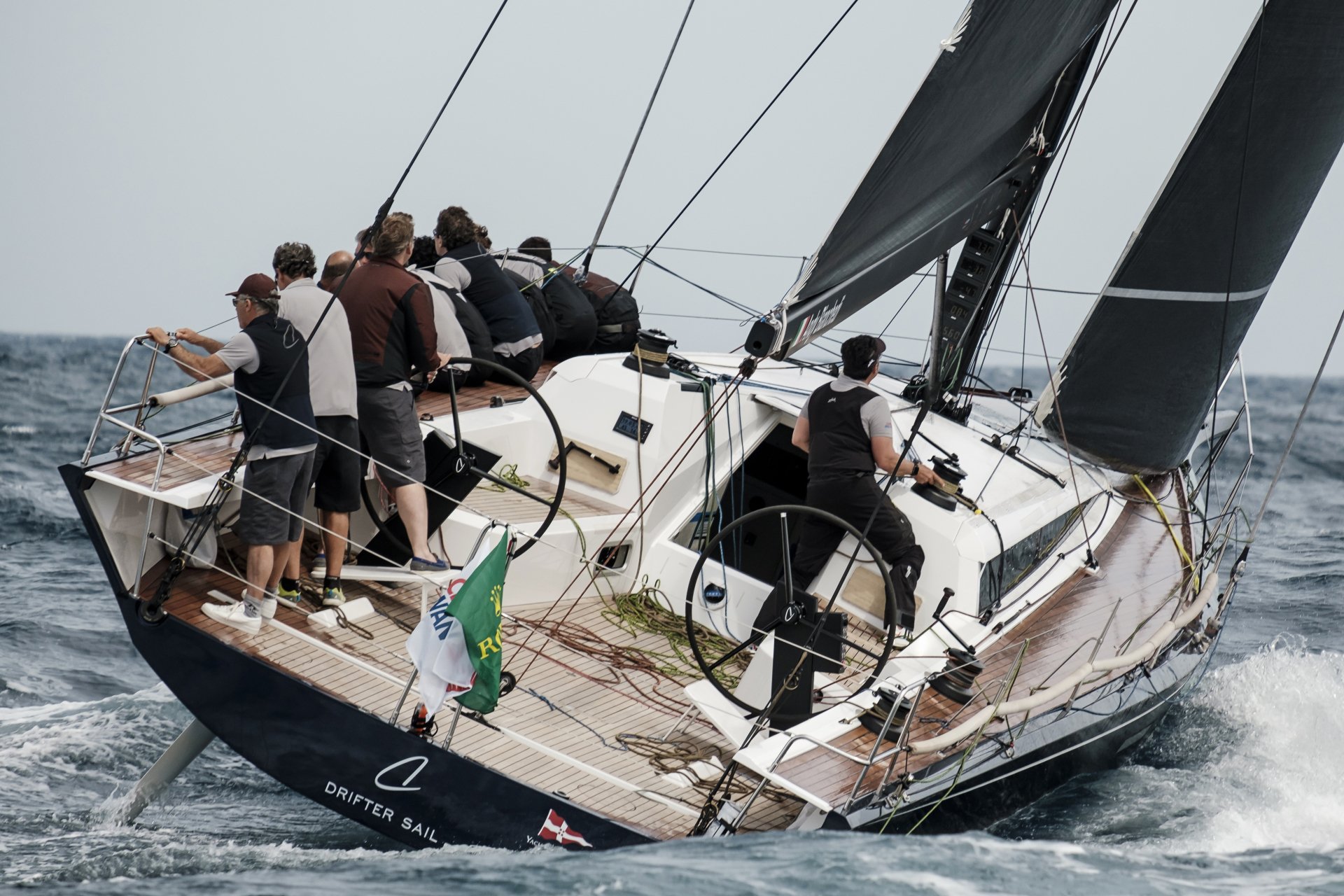 Drifter sailing team,swan 50 sail boat racing main regattas