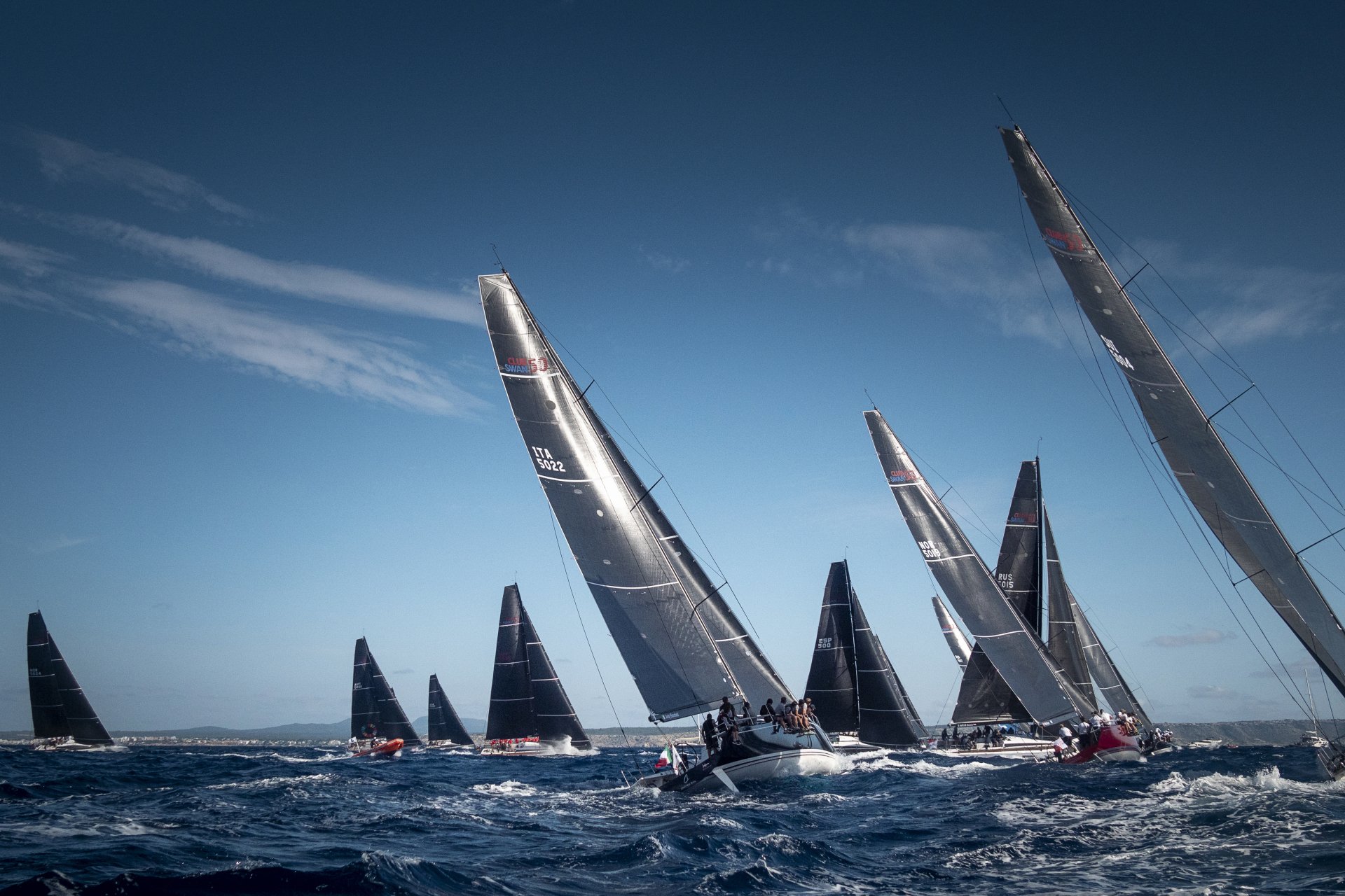 Drifter sailing team,swan 50 sail boat racing main regattas