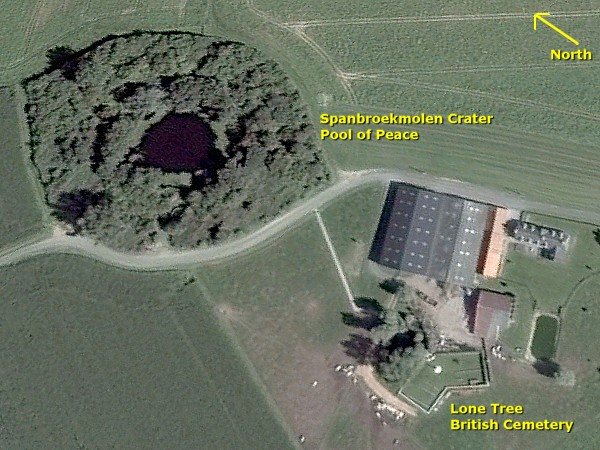 YPRES SALIENT - Messines Ridge - The Battle of Messines - 4 Mine Craters