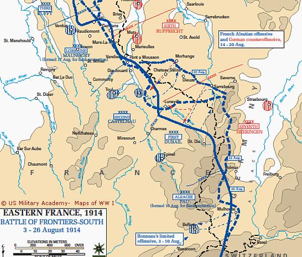 LORRAINE - The Battle of Morhange - 1914