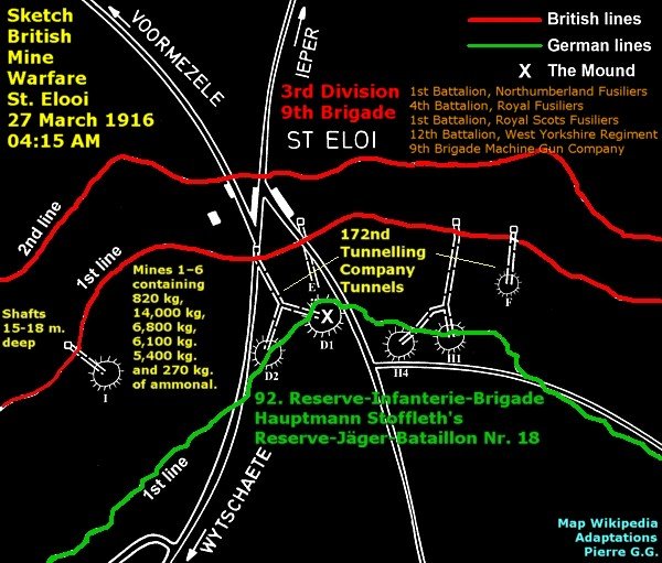 YPRES SALIENT - Hill 60 - Zwarte Leen - Hollebeke Bunkers - St. Elooi ...