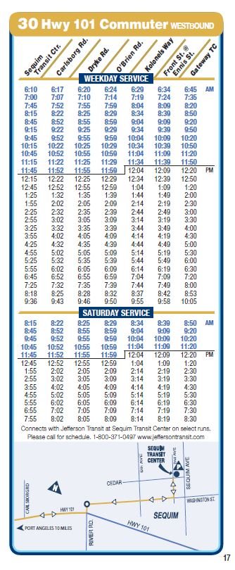 Route 30 - Commuter Westbound to Port Angeles
