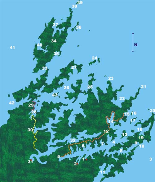 Points of Interest - Marlborough Sounds NZ