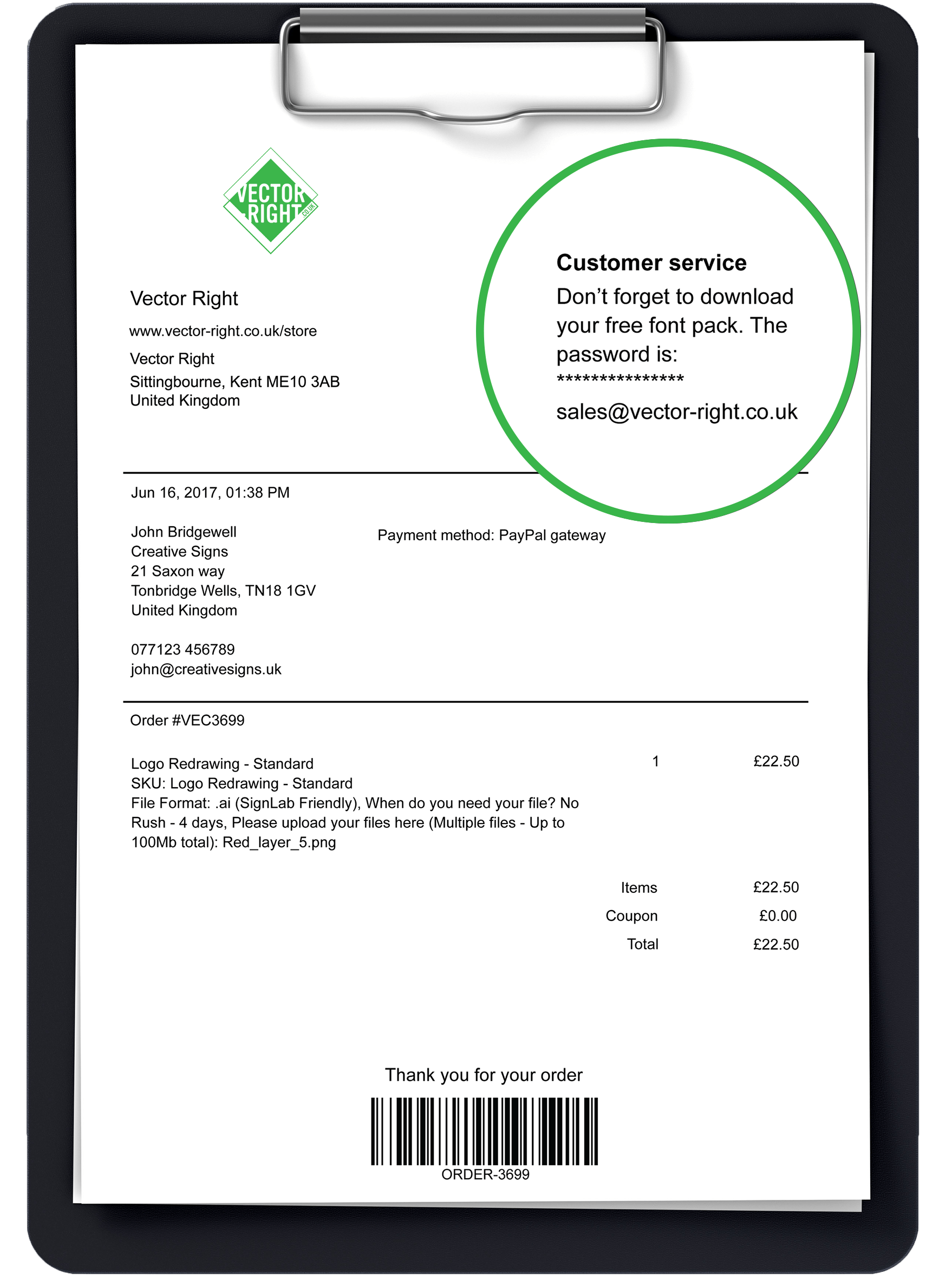 Download your free creative font pack