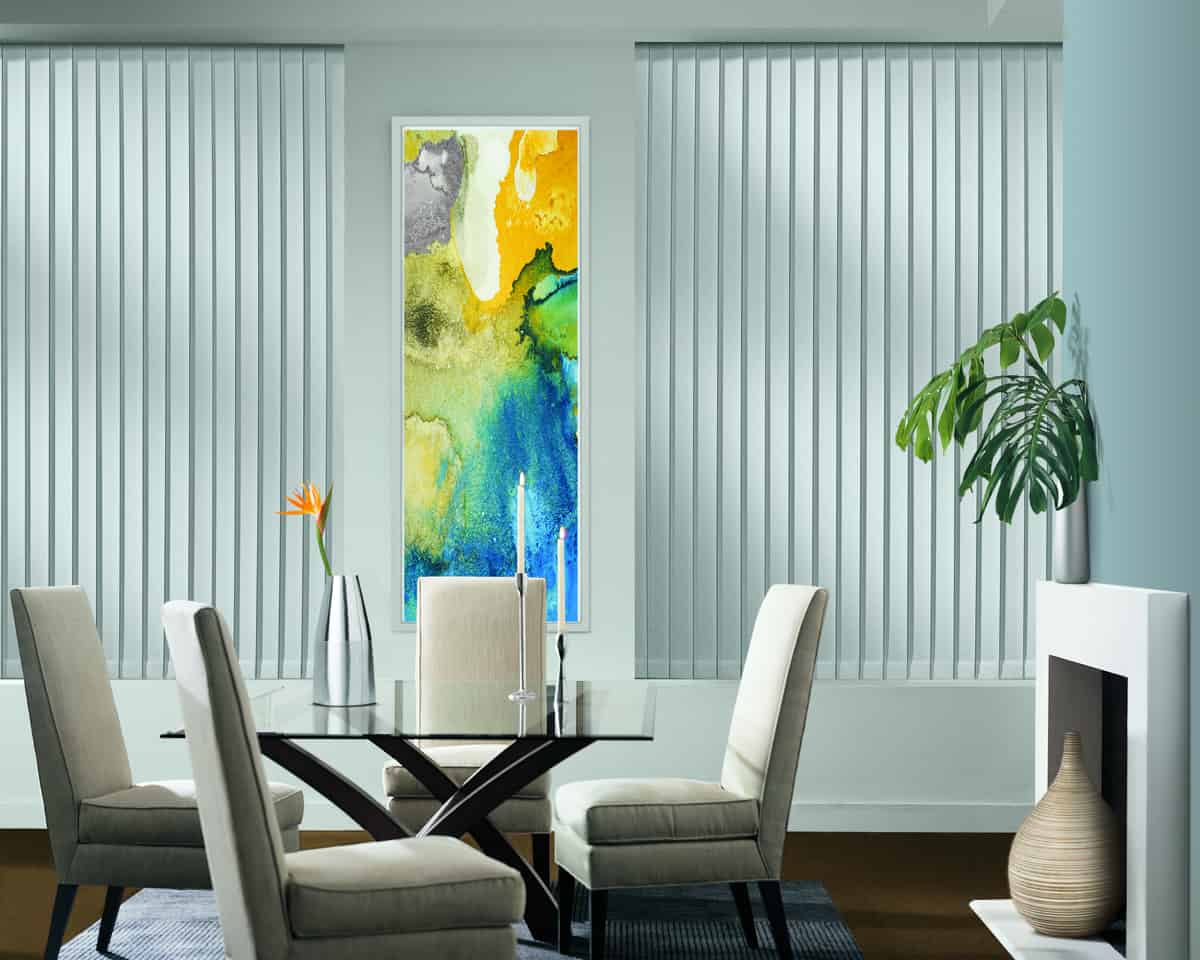 Vertical Blinds | Rachel Brosky Interiors | Elizabethtown, KY