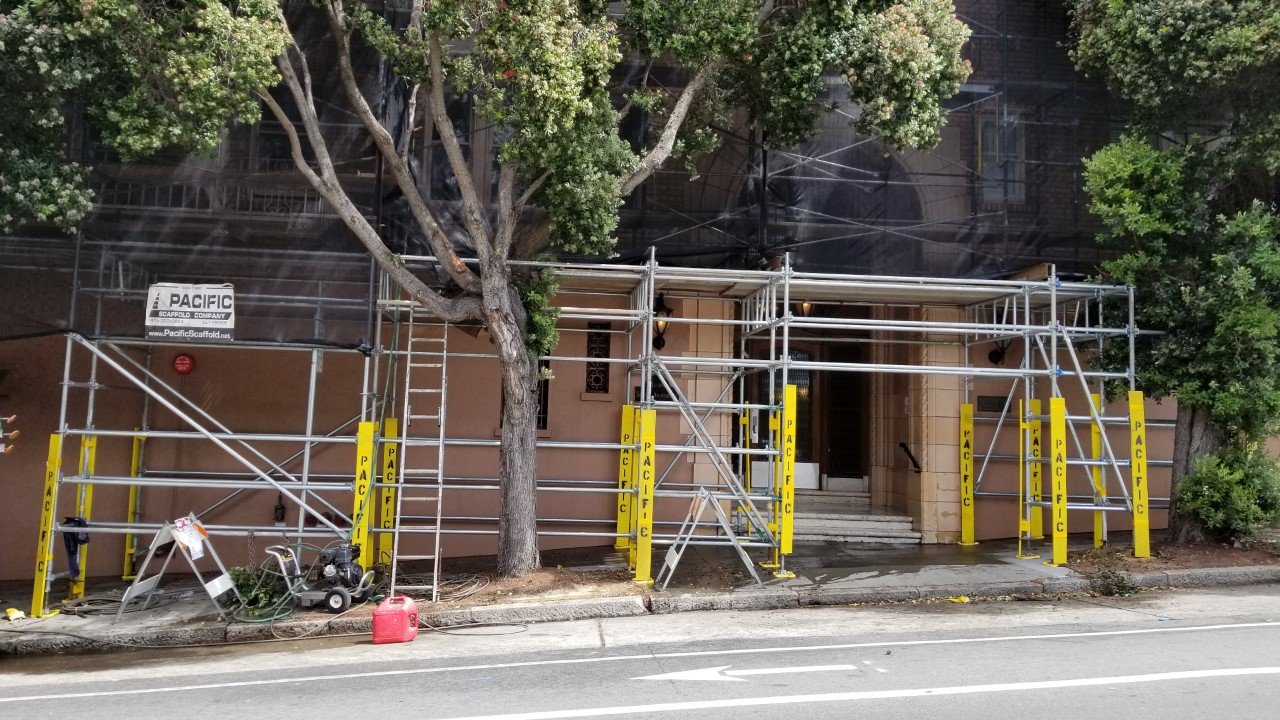 Pedestrian Canopy | San Francisco Bay Area | Pacific Scaffold Co. Inc.