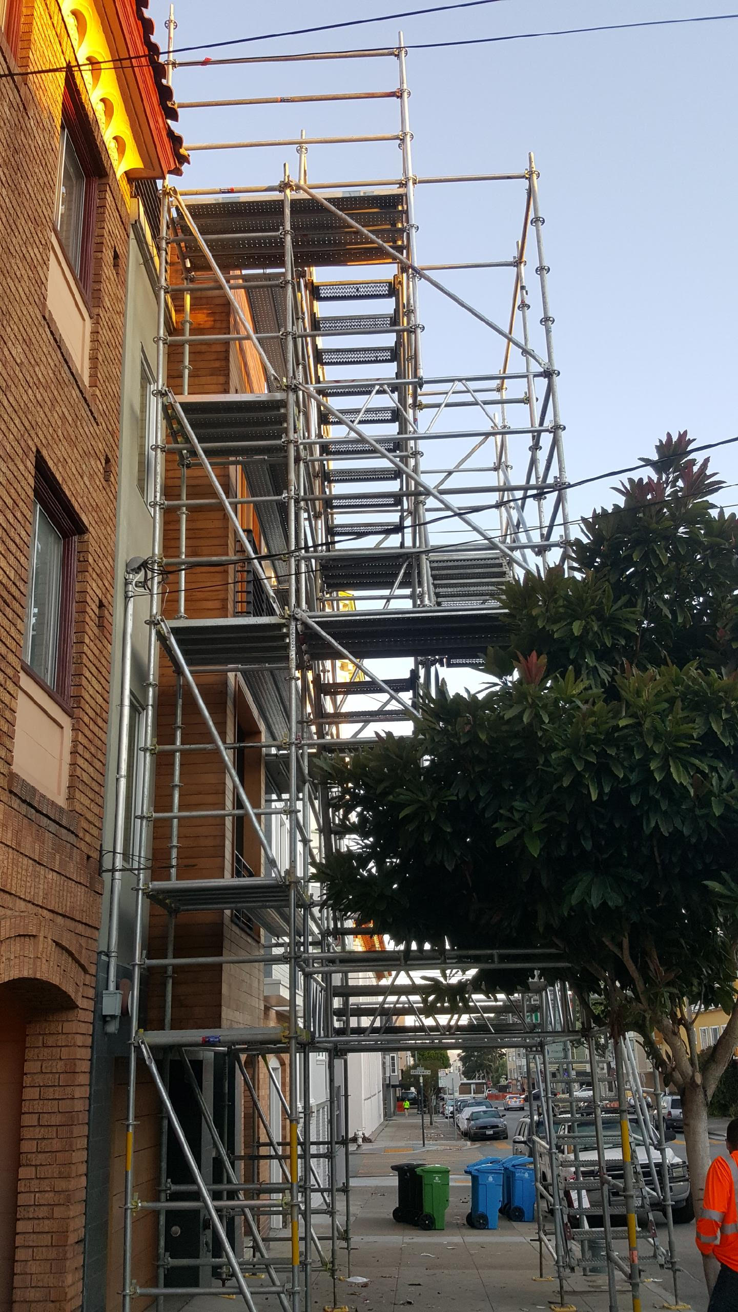 Temporary Stair | San Francisco Bay Area | Pacific Scaffold Co. Inc.