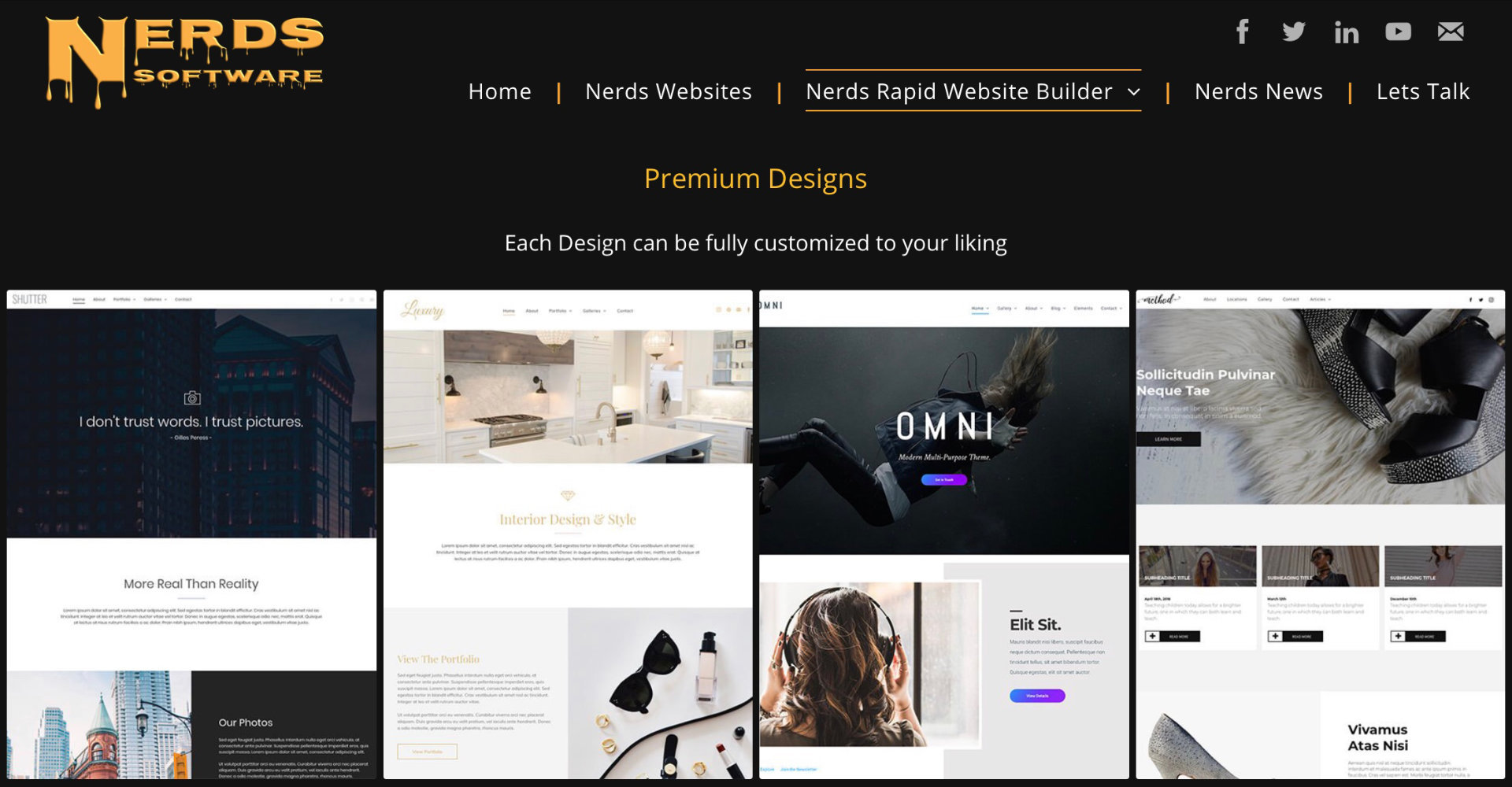 Nerds Rapid Builder - Design Layouts