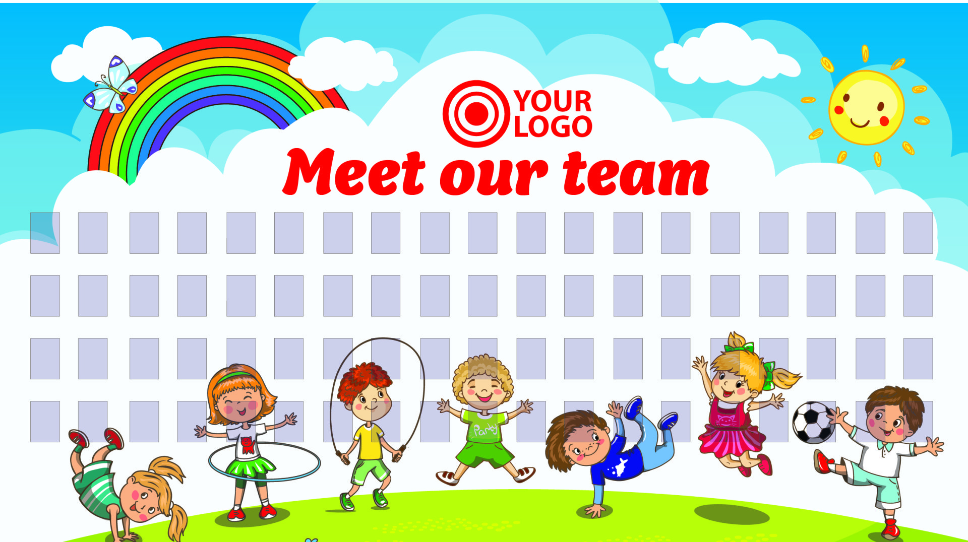 Photo staff boards display - Meet the team