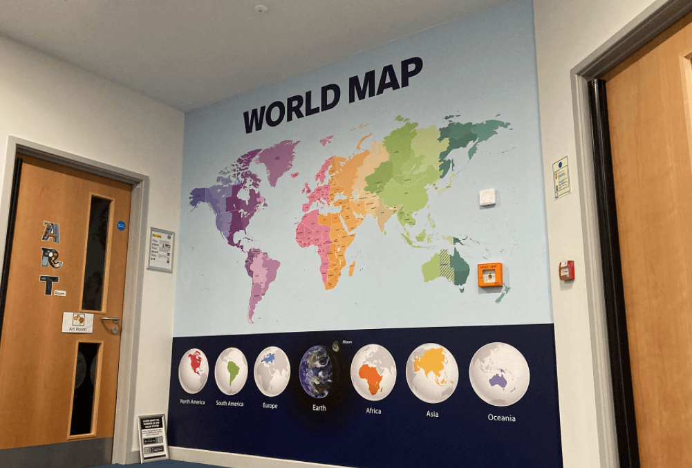 School Wall Graphics | Wall Art graphic | Walls Arts visual Service ...