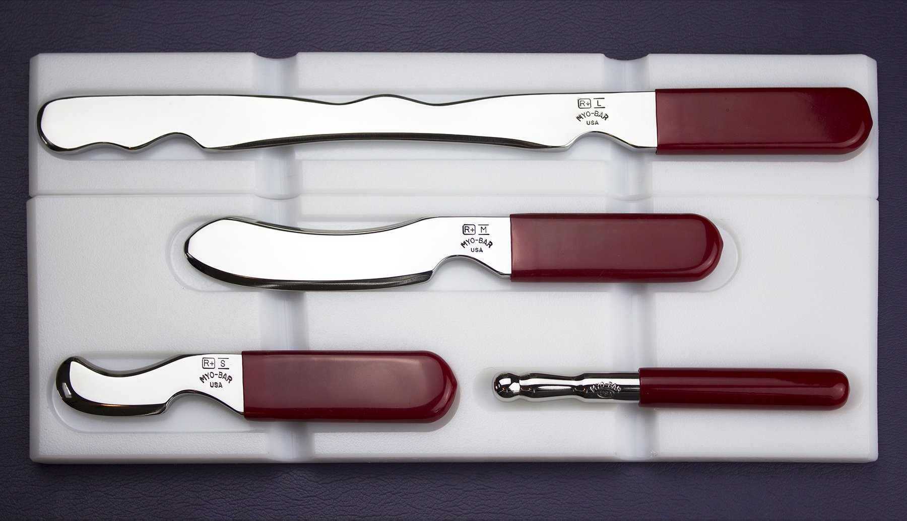 MyoBar Store | Myofascial Pro R+ set | 4 pc IASTM kit with zipper case