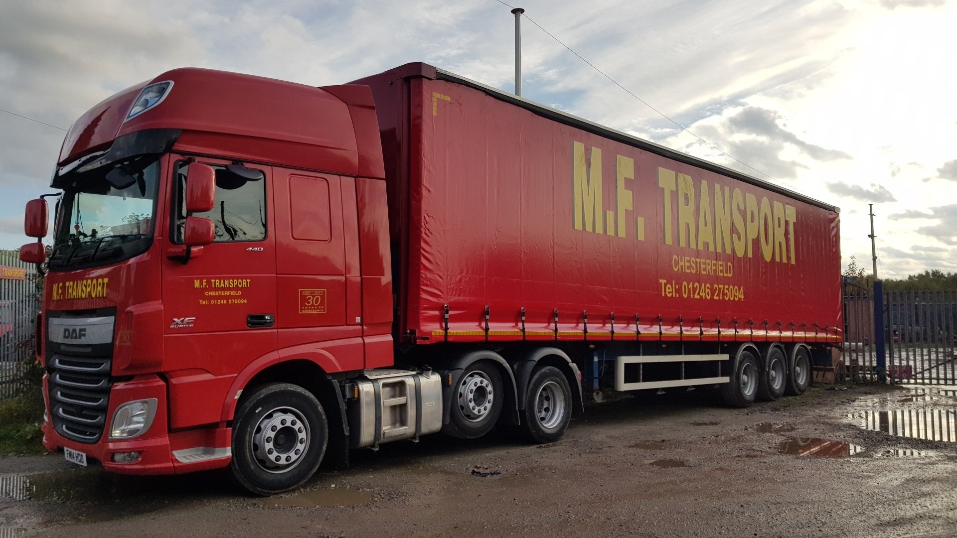 Our Logistics Fleet | M.F. Transport (Chesterfield) Limited