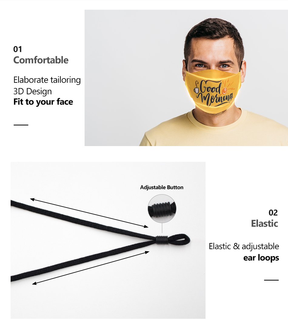 3D Flat-fold Face Mask