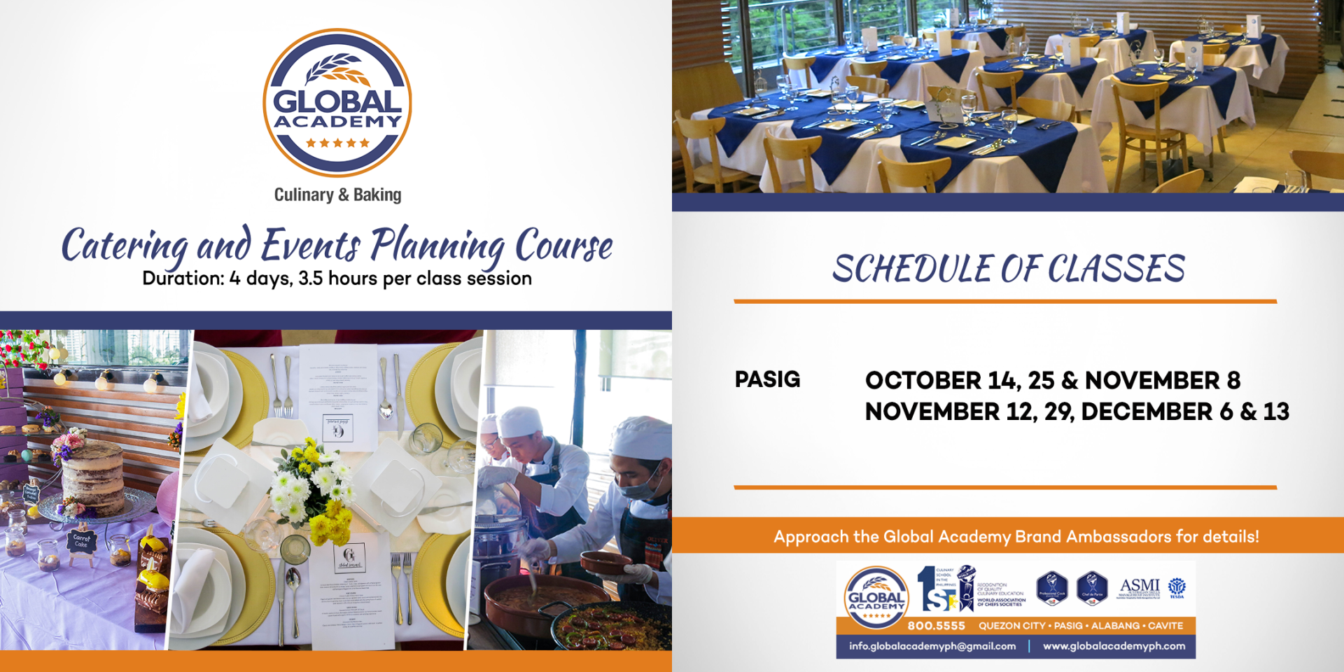 Catering and Events Planning Course