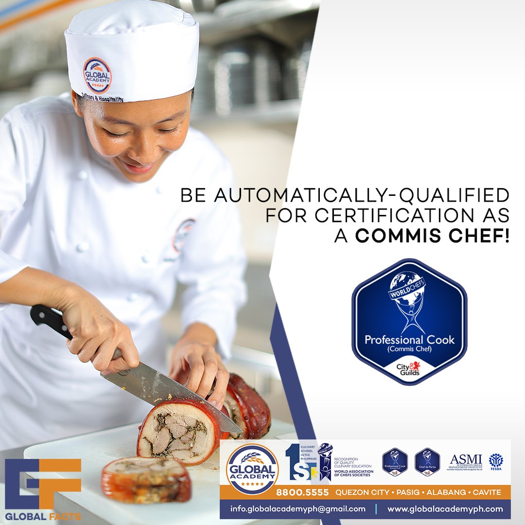 BE AUTOMATICALLY-QUALIFIED AS A COMMIS CHEF!