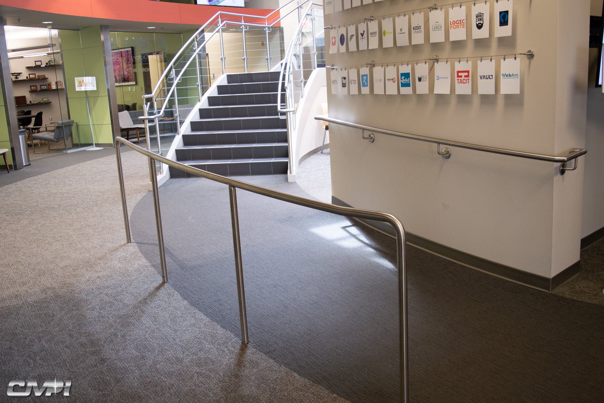 MSU Plaster Center | Stainless Steel Single Line Handrail