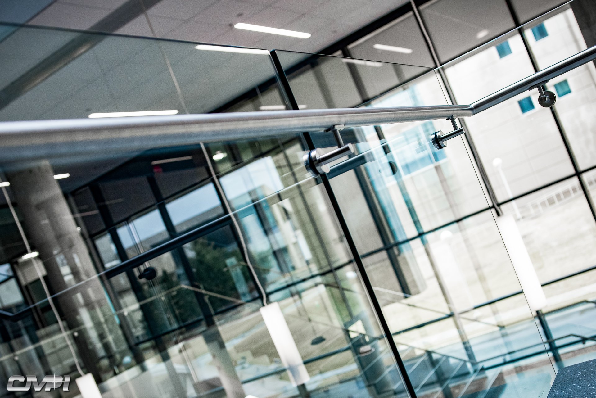 MSU Glass Hall | Stainless Steel & Glass Panel Guardrail