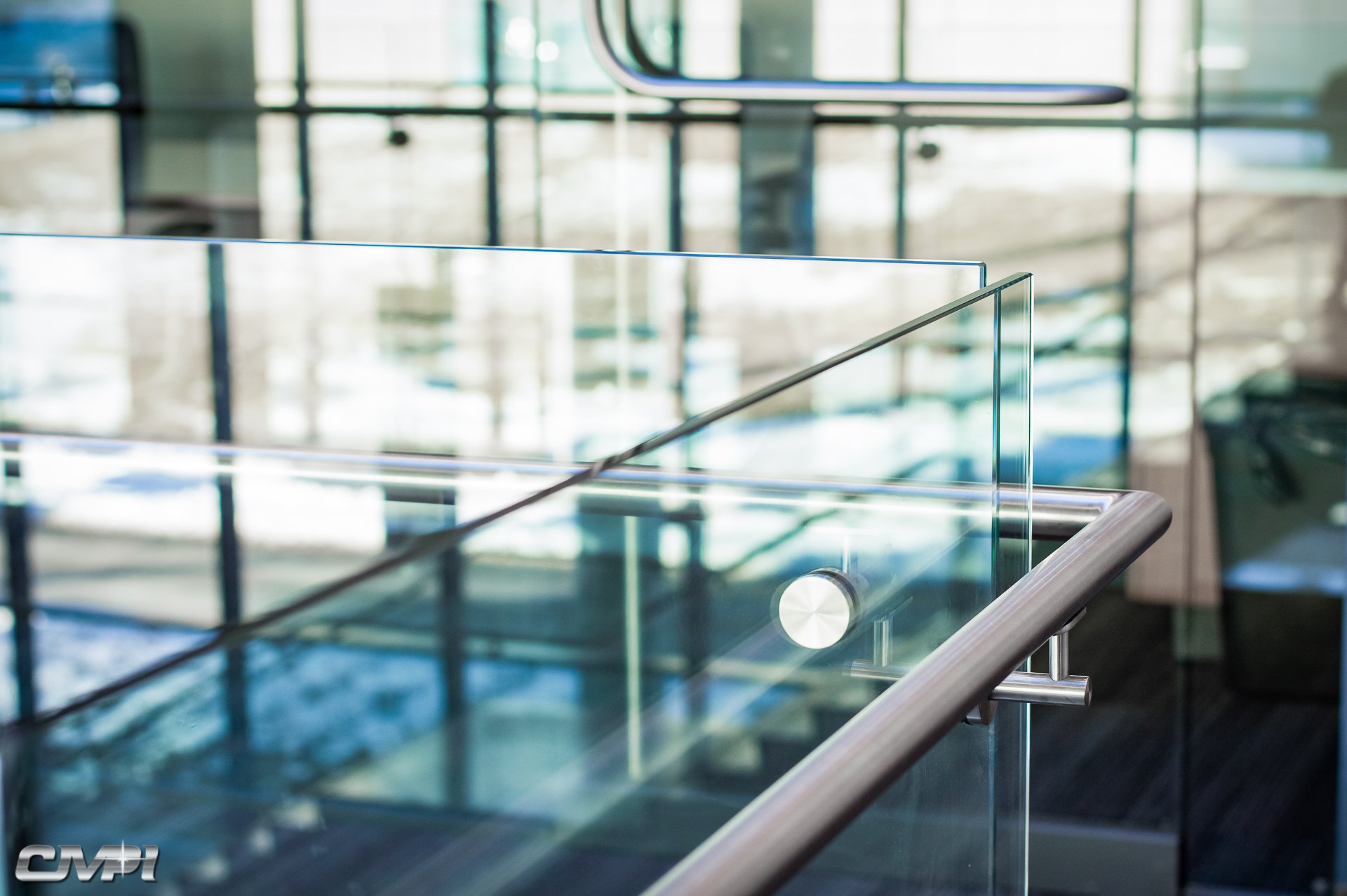 MSU Glass Hall | Stainless Steel & Glass Panel Guardrail