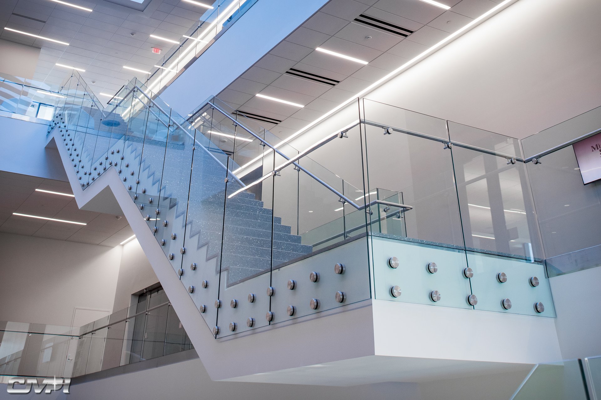 MSU Glass Hall | Stainless Steel & Glass Panel Guardrail