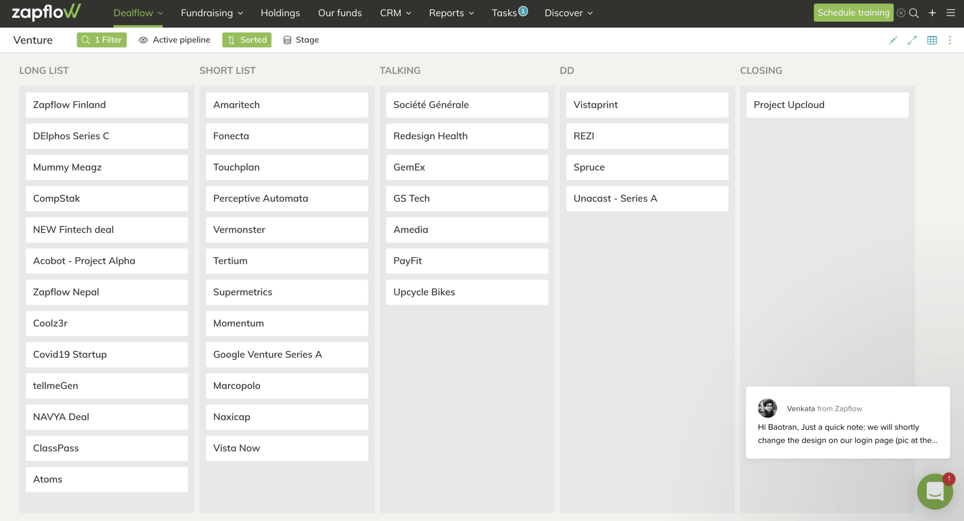 Zapflow - Venture Capital Deal Flow Software